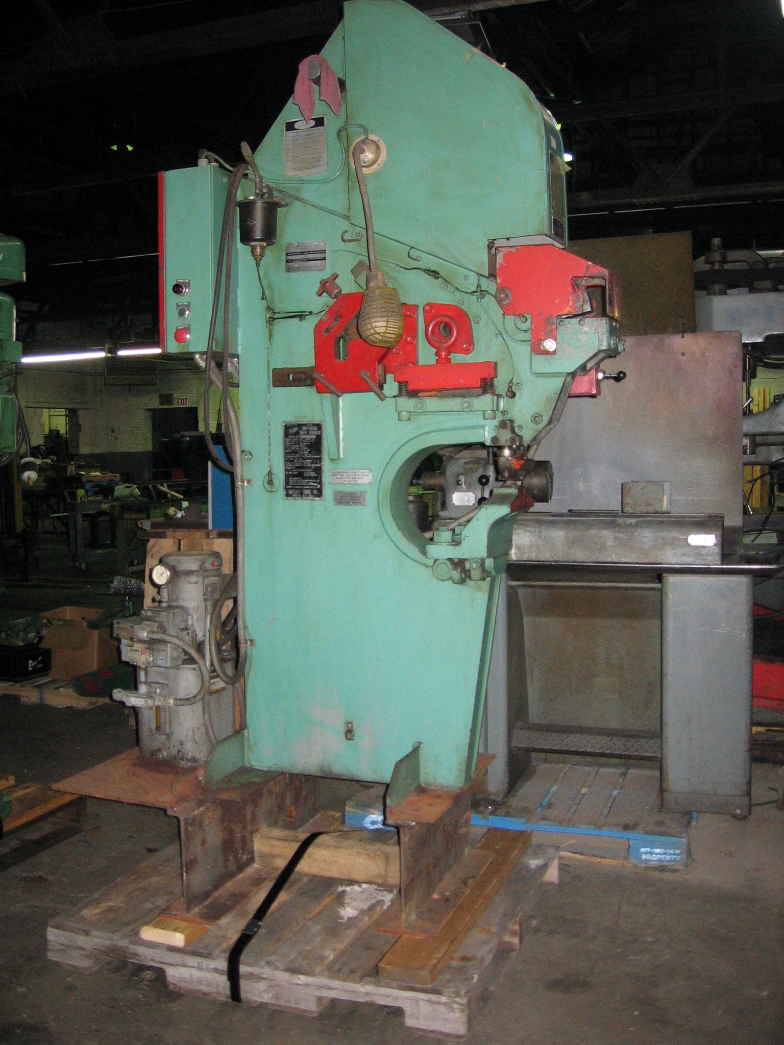 Buffalo Forge Company No. OH, Iron Worker, Stock# 534, Sn: 81U.262 ...