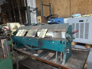 National Finger Brake, Mounted on Bench - Zedco Machinery